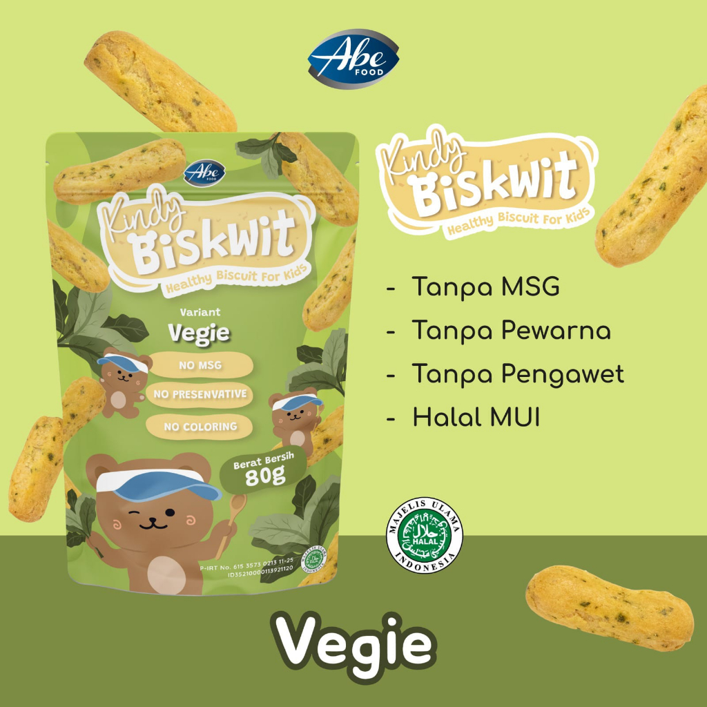 Jual Abe Food Kindy Biskwit/ Biskuit Sehat/ Snack Anak/ Home made ...