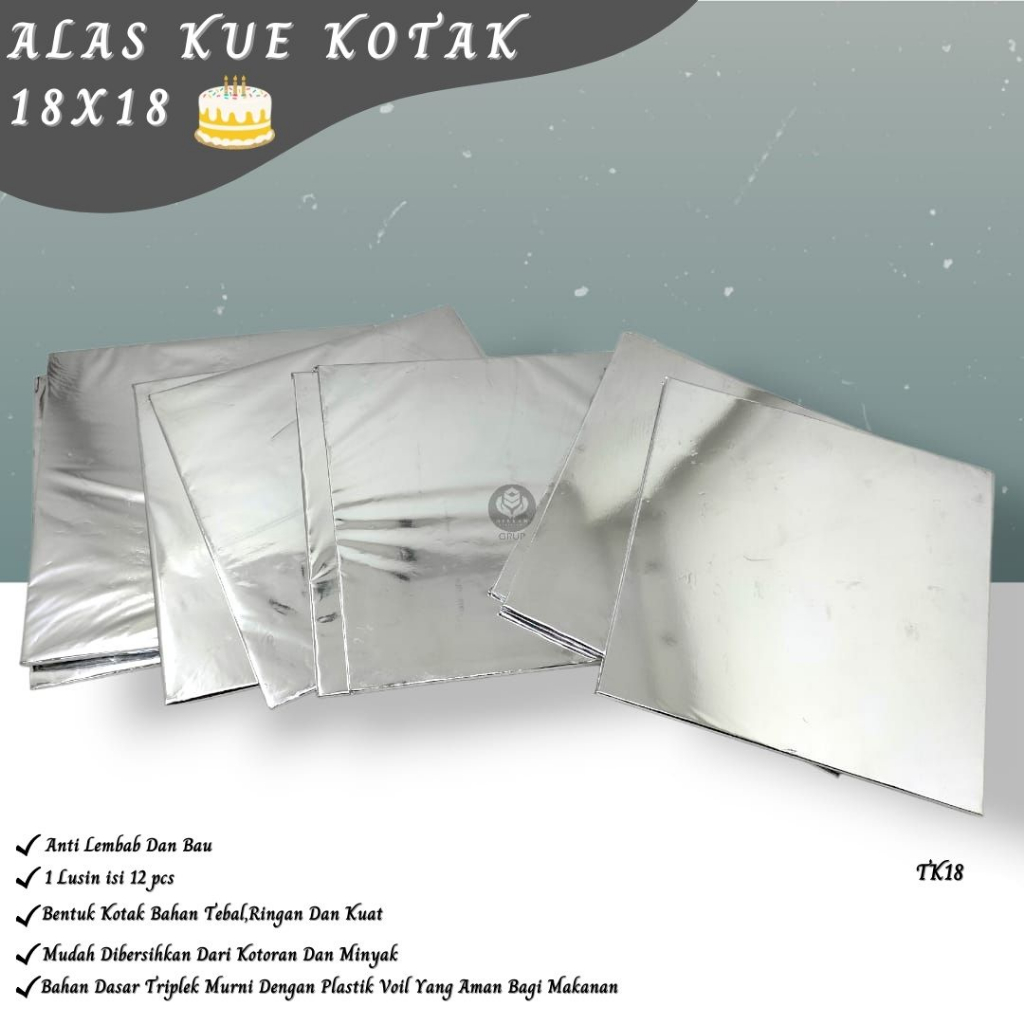 Jual [Whispers] Alas Kue Tart 18 Cm Tatakan Cake Board Papan Alas ...