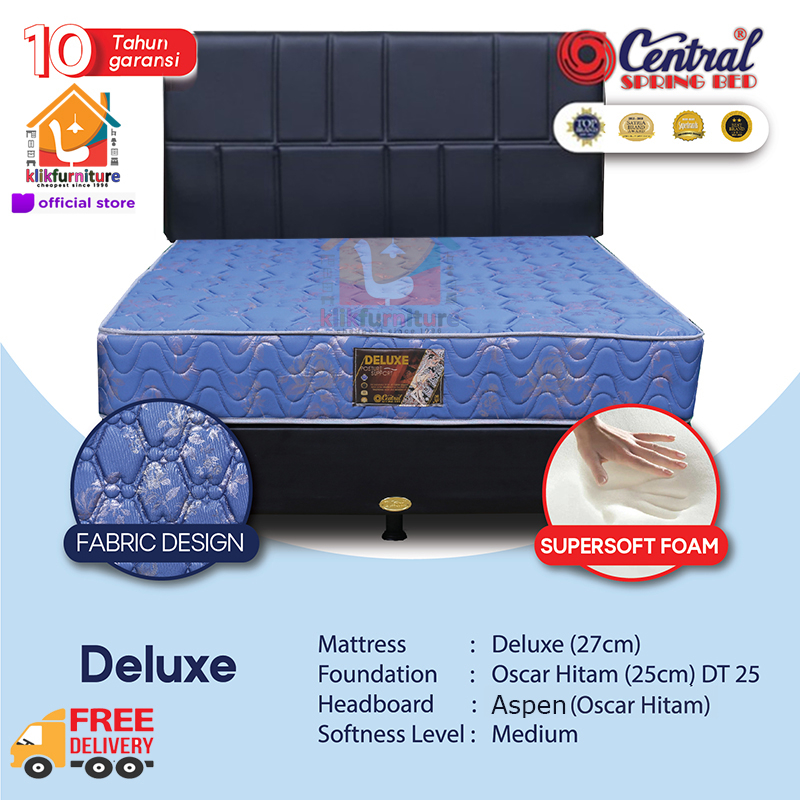 Jual Full Set - DELUXE Sandaran Aspen Central Springbed | Shopee Indonesia