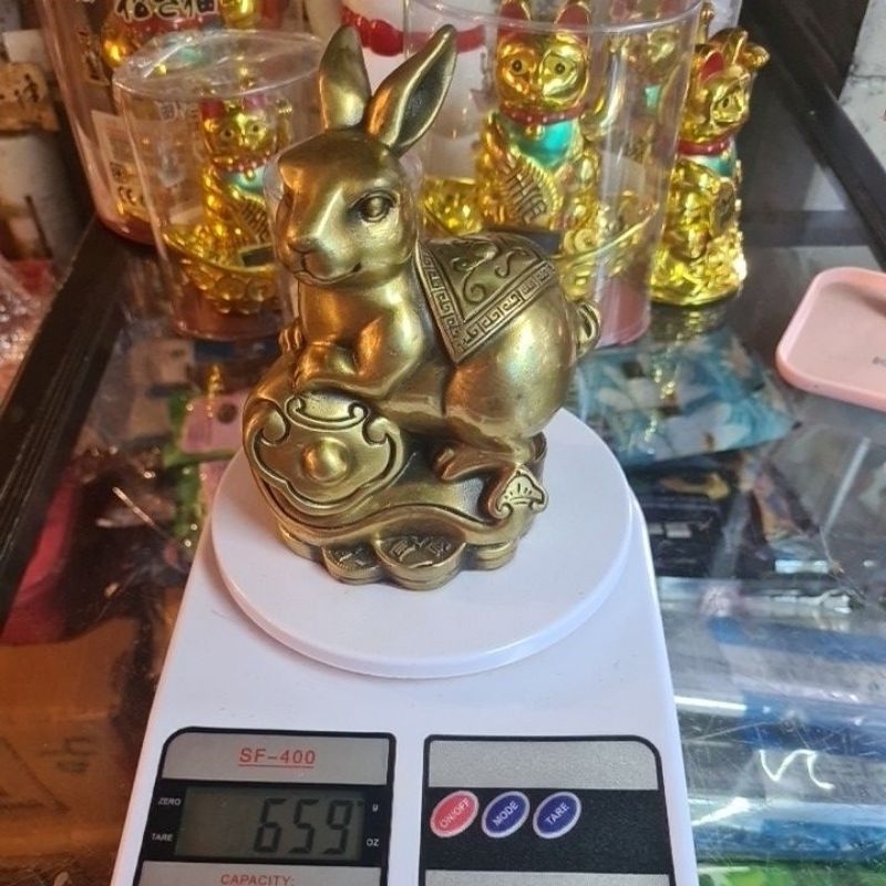 Jual Patung logam KUNINGAN Asli Shio Kelinci / Rabbit Shio statue ...