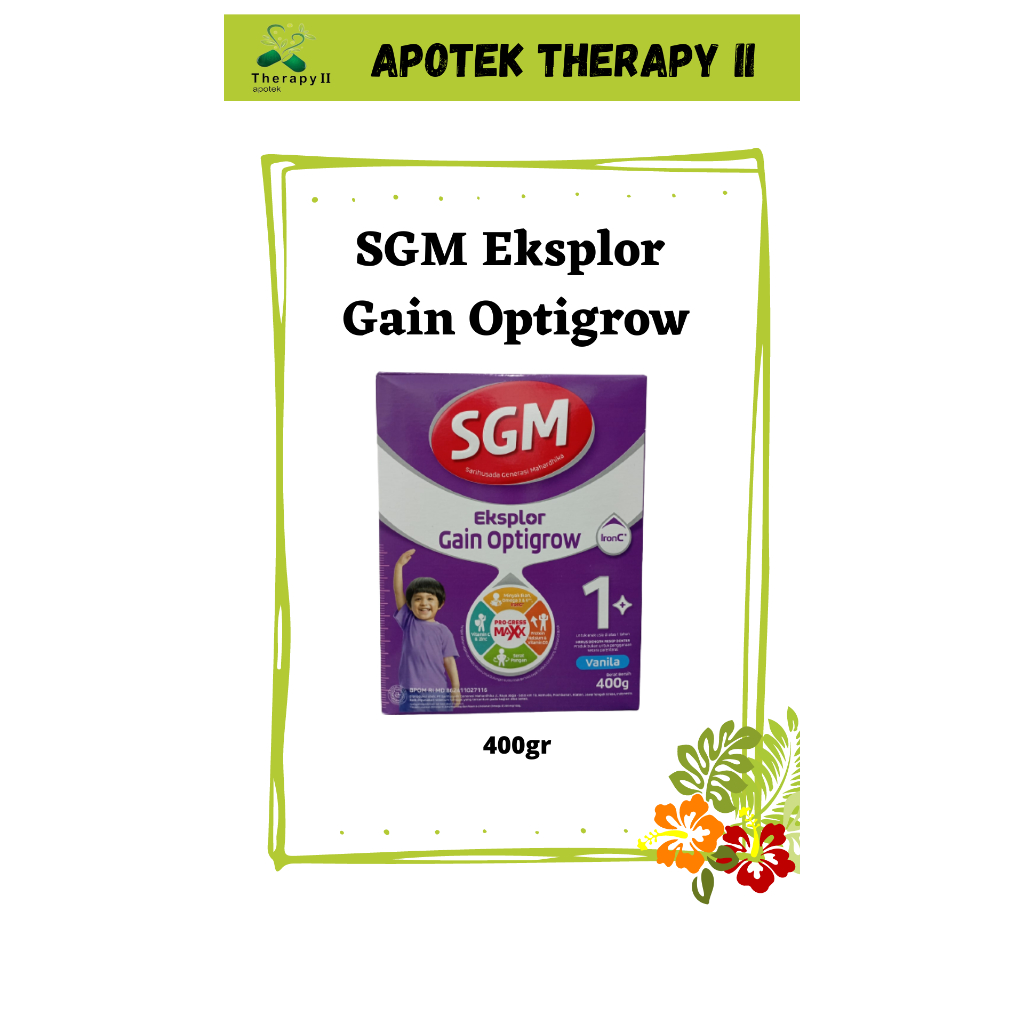 Jual SGM EKSPLOR GAIN OPTIGROW 1+ VANILA 400GR | Shopee Indonesia