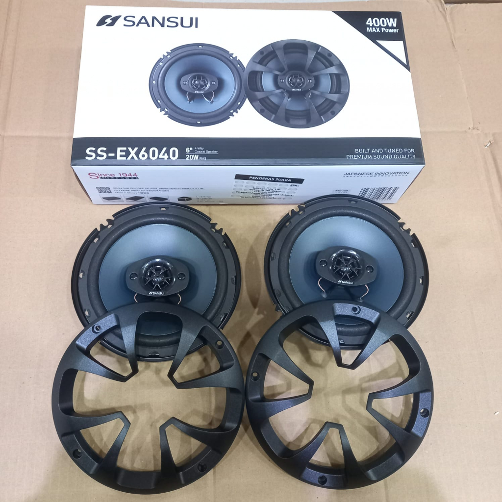 Jual Speaker Coaxial Sansui SS-EX6040 / Speaker Pintu Mobil 6 inch ...