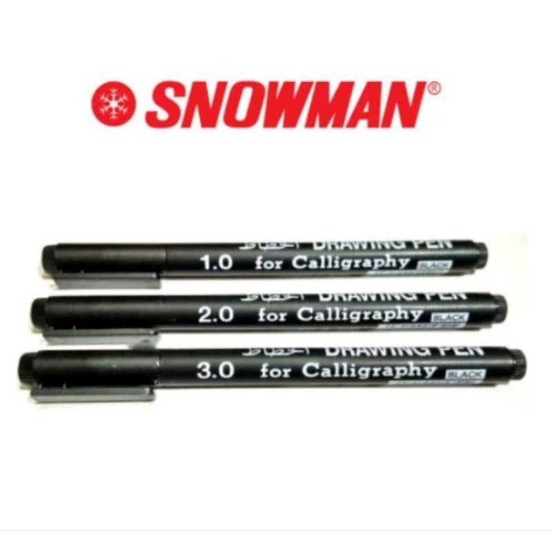 Jual Snowman 700 Calligraphy Pen 1.0 2.0 3.0 Pulpen Pena Kaligrafi ...
