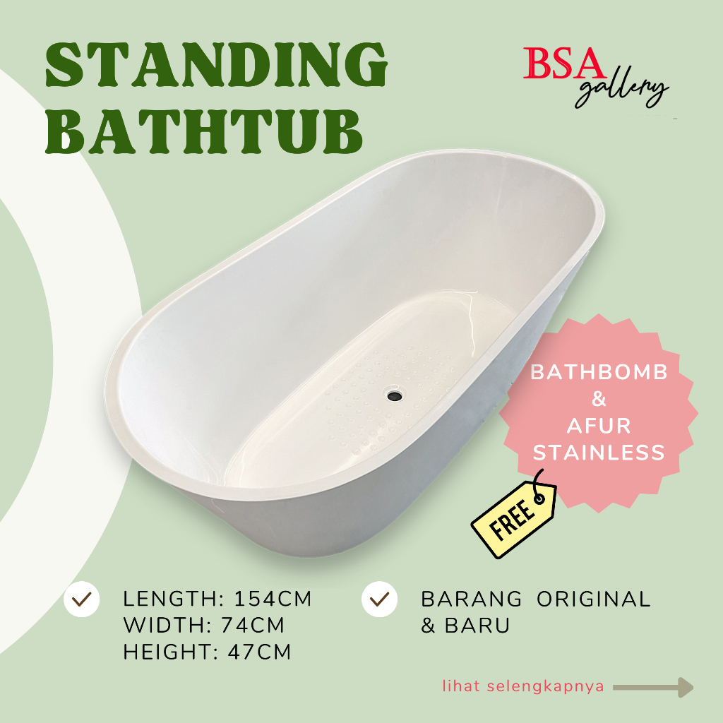 Jual STANDING BATHTUB MARBLE MODEL TOTO / BATHUB MANDI / BATHTUB BAK ...