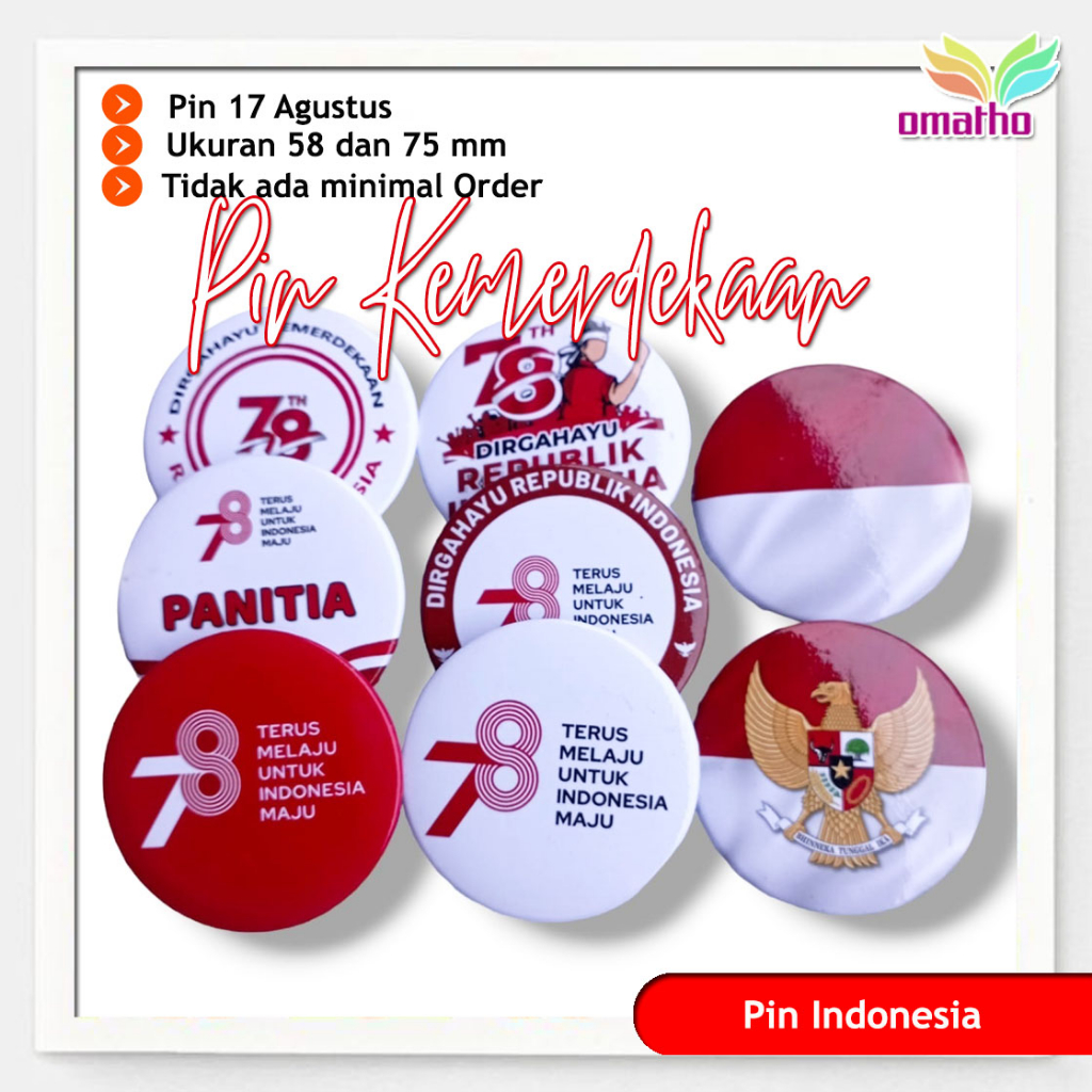 Jual Pin Kemerdekaan Indonesia | Shopee Indonesia