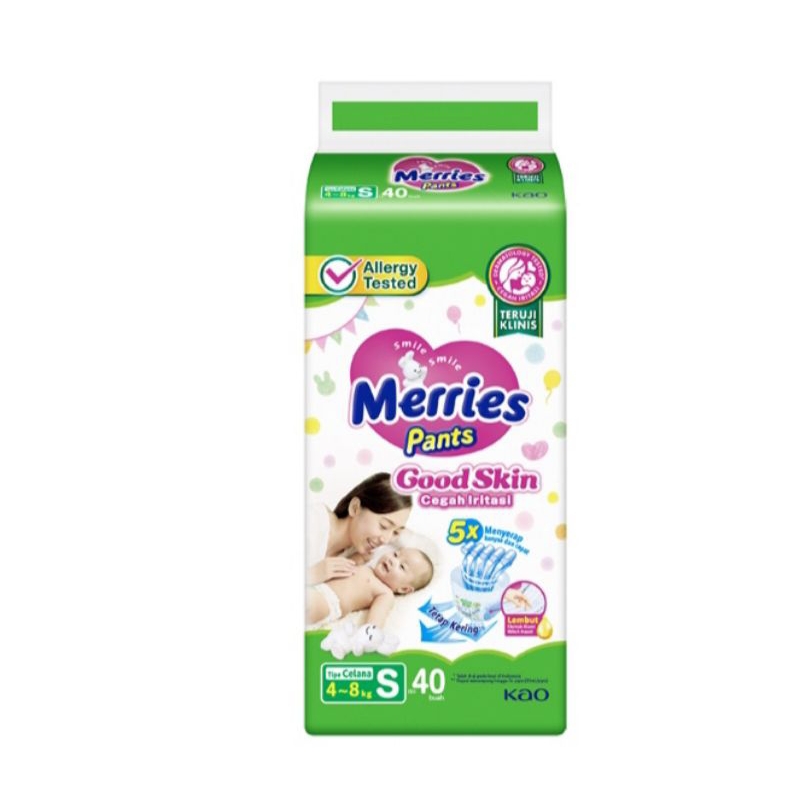 Jual Pampers Merries Ukuran S40 | Shopee Indonesia