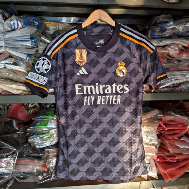 Jual (VERSI PLAYER & VERSI FANS) READY STOK JERSEY REAL MADRID AWAY ...