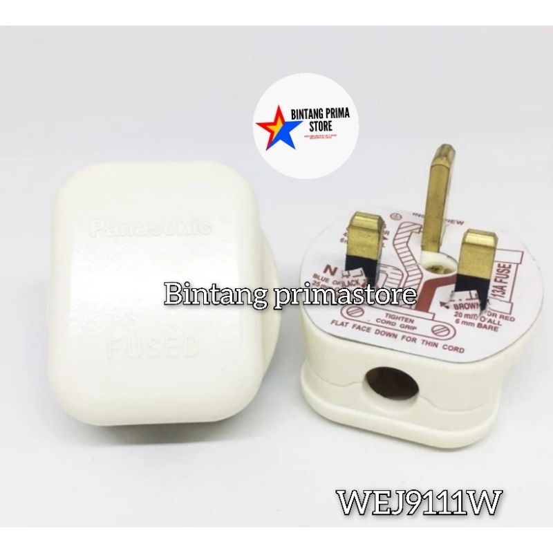 Jual Steker AC 3 Kaki Tipe WEJ9111W Merk Panasonic | Shopee Indonesia