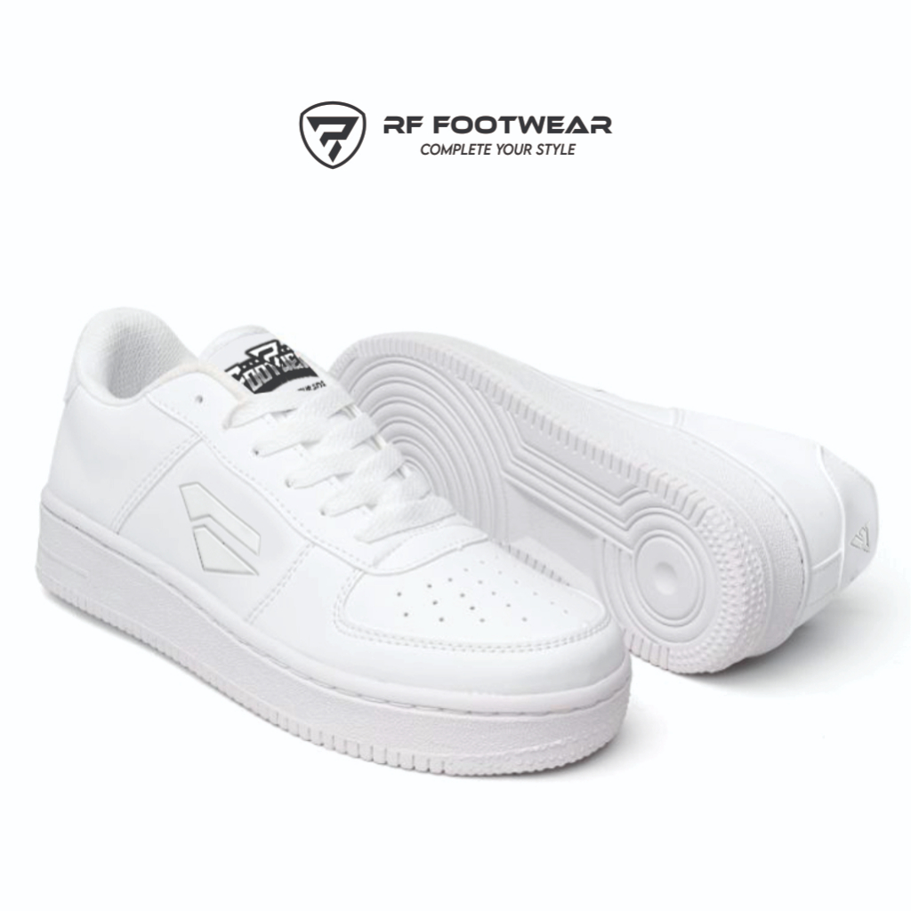 Jual RF Footwear - Sepatu Sneakers Full White Casual Olahraga Unisex ...