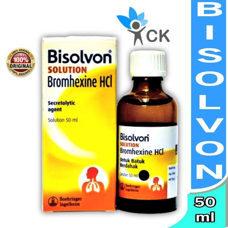 Jual BISOLVON SOLUTION 50 ML larutan nebulizer untuk batuk berdahak ...