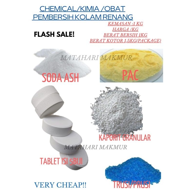 Jual CHEMICAL/OBAT_KIMIA UNTUK PEMBERSIH/PERAWATAN KOLAM RENANG KEMASAN ...