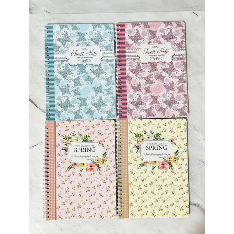 Jual [BACA DESKRIPSI] Notebook aesthetic diary bunga glitter buku tulis ...