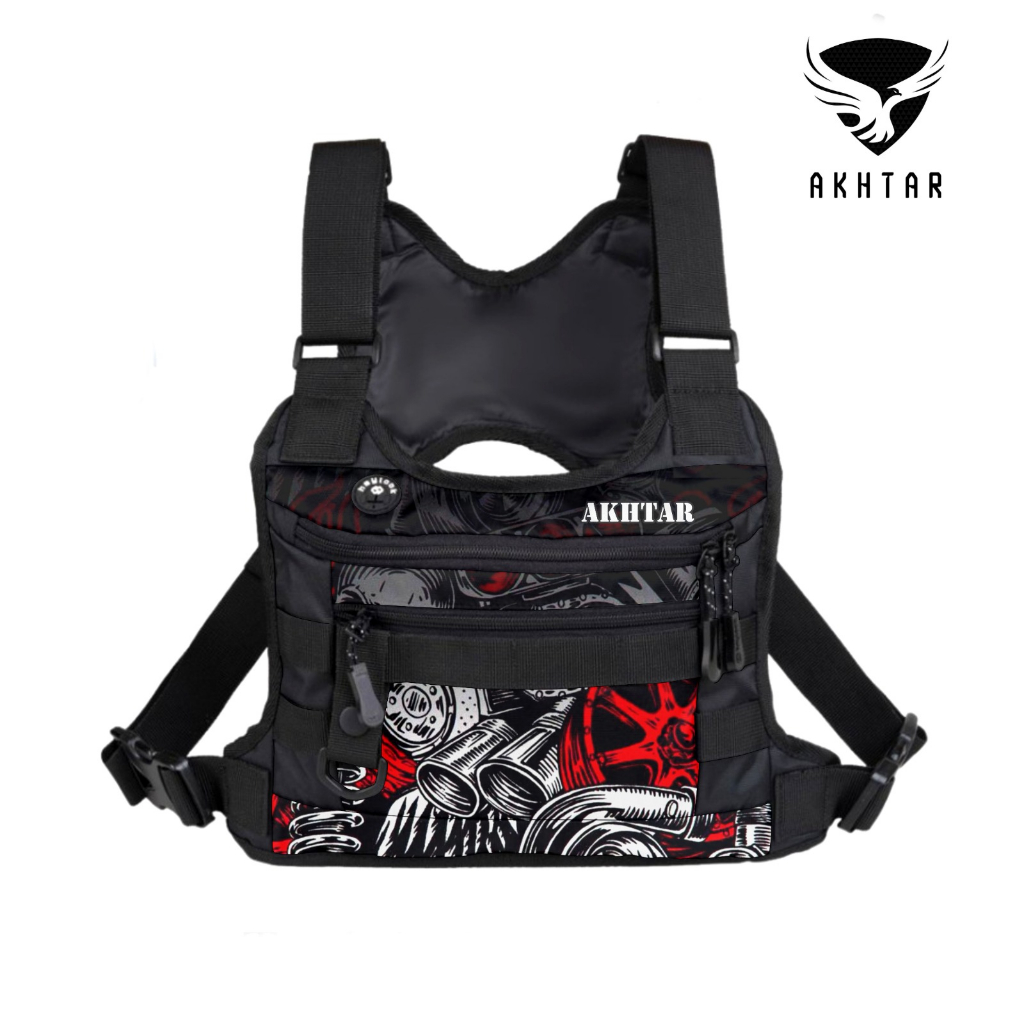 Jual tas dada pria rompi pelindung dada chest bag tactical chestbag ...