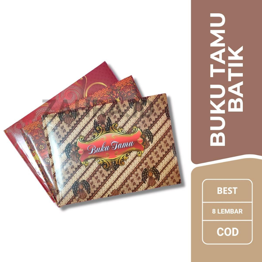 Jual Map Buku Tamu Motif Batik isi 8 lembar | Shopee Indonesia