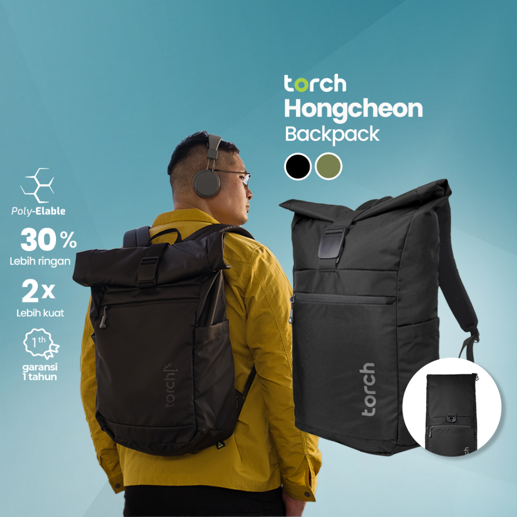 Jual TORCH Hongcheon Tas Ransel Punggung Sekolah Kerja Travelling ...