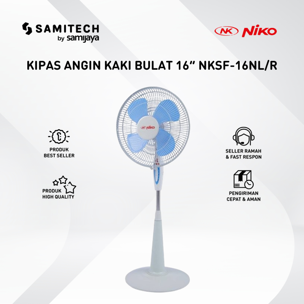 Jual KIPAS ANGIN BERDIRI - STAND FAN NIKO NK-16NL/R B / NK 16 NL B KAKI ...