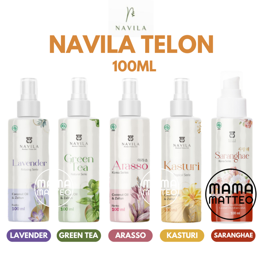 Jual NAVILA Minyak Telon Oil Bayi Sensitif 100ml Varian Wangi Lavender ...