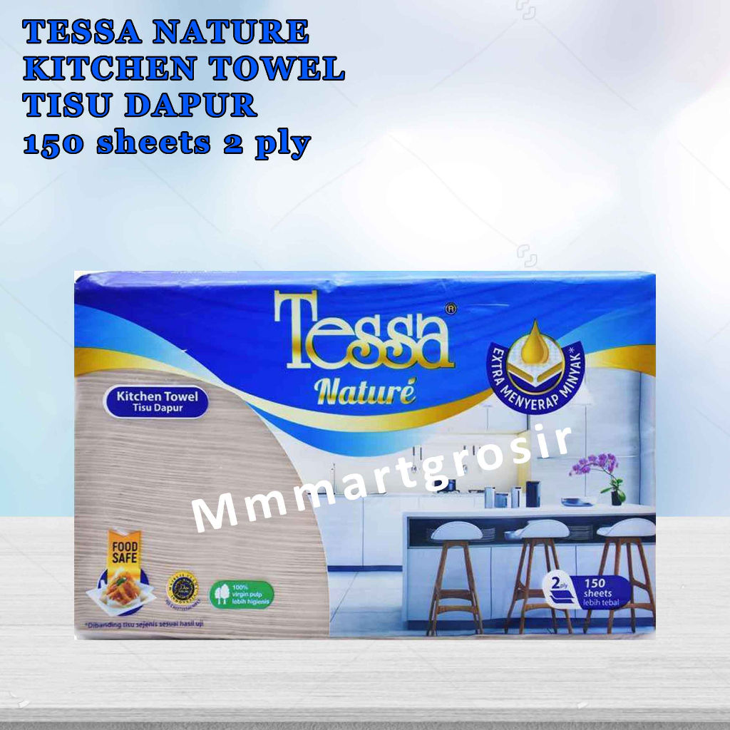 Jual Tessa Nature / Kitchen Tissue / Unbleached Tissue / 150 Sheets 2 ...