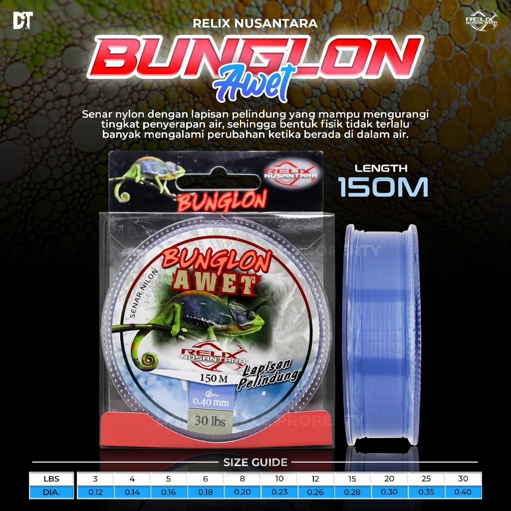 Jual SENAR BUNGLON AWET RELIX NUSANTARA | SENAR NYLON 150 METER | SENAR ...