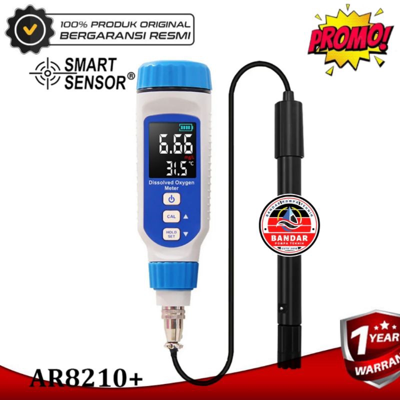 Jual Dissolved Oxygen Meter Smart Sensor AR8210+ DO Tester Oksigen Air ...