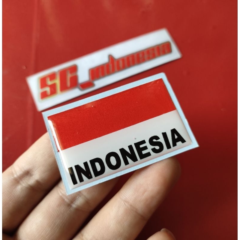 Jual STIKER TIMBUL EMBLEM 3D BENDERA INDONESIA | Shopee Indonesia