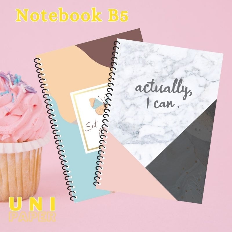 Jual BUKU CATATAN B5/BUKU TULIS AESTHETIC/NOTEBOOK JOURNAL BERMOTIF ...