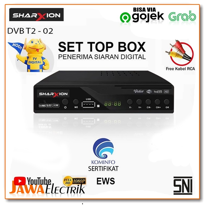Jual STB Receiver Tv Set Top Box DVB T2 Digital | Shopee Indonesia