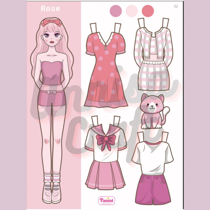 Jual Korean Paper Doll, Mainan Bongkar Pasang Kertas, Orang orangan ...