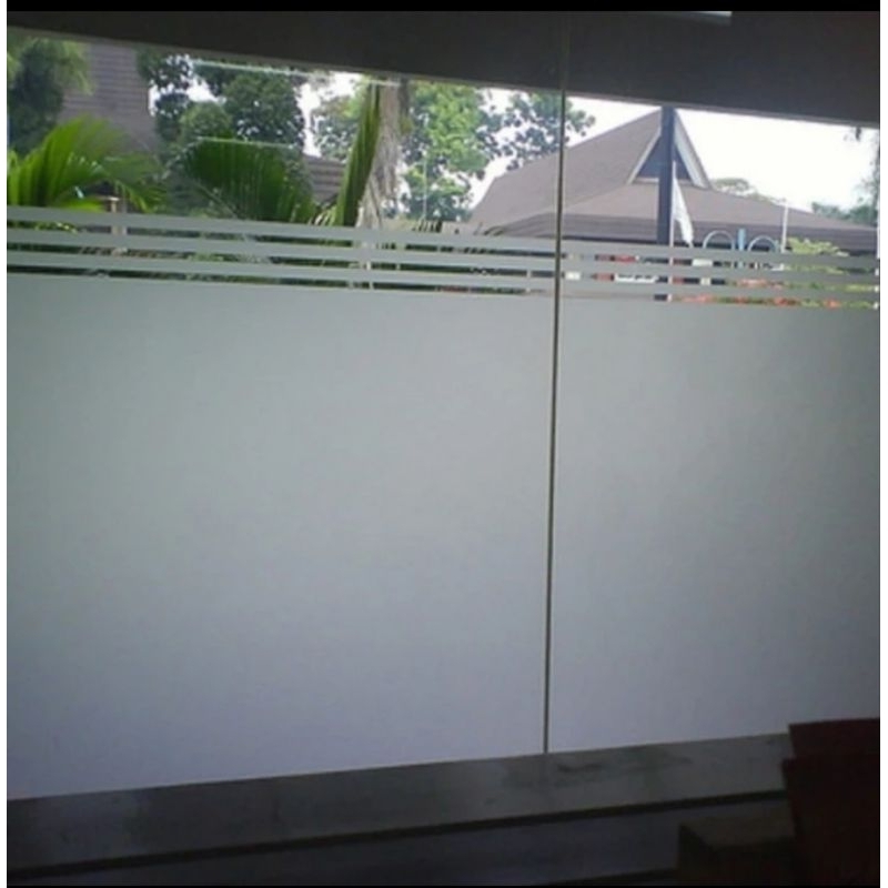 Jual Sandblast Stiker Kaca Blur Putih ES Privasi room | Shopee Indonesia