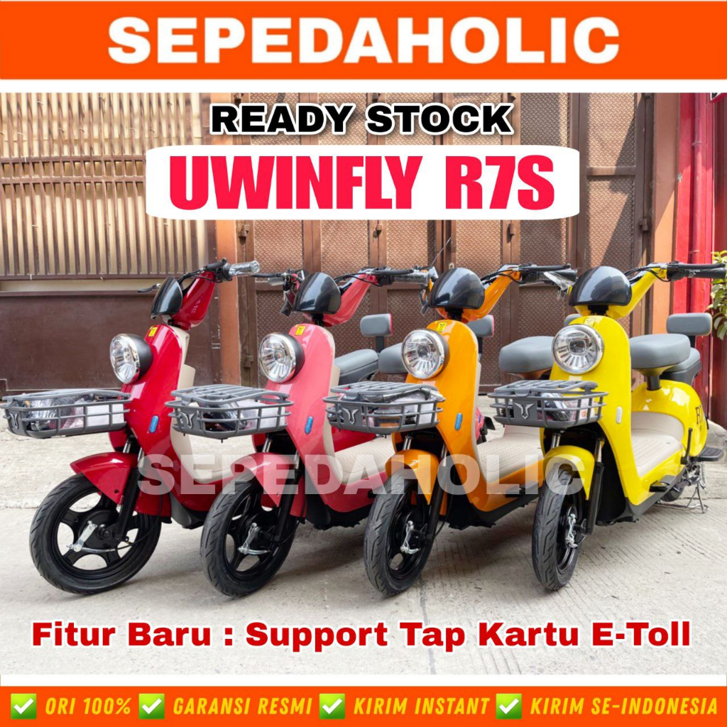 Jual Sepeda Listrik UWINFLY R7S NEW REDFISH 500 Watt Electric E Bike | Shopee Indonesia