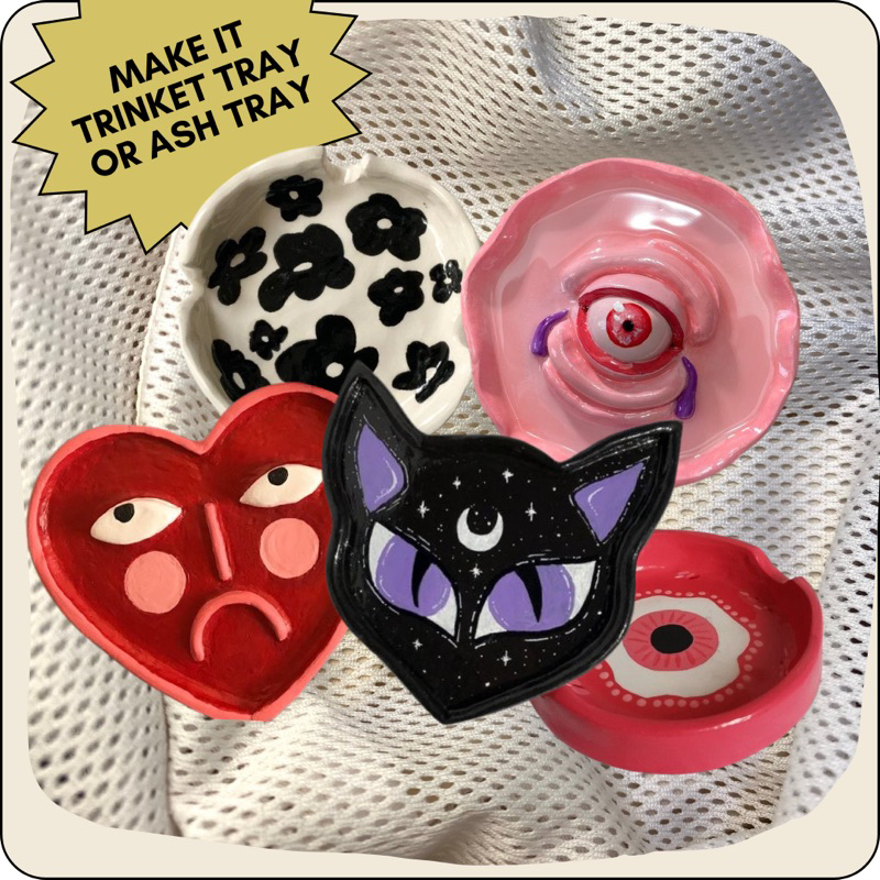 Jual TRINKET TRAY | ASH TRAY CLAY | ASBAK CUSTOM | WADAH PERHIASAN ...