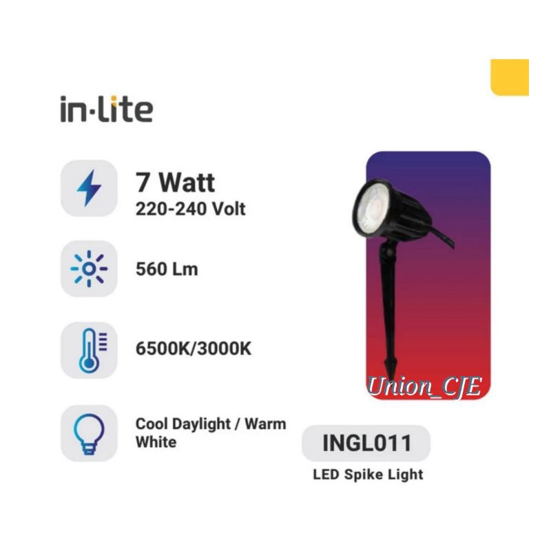 Jual SpotLight Lampu taman/ Lampu sorot 7 watt Inlite INGL011 ...