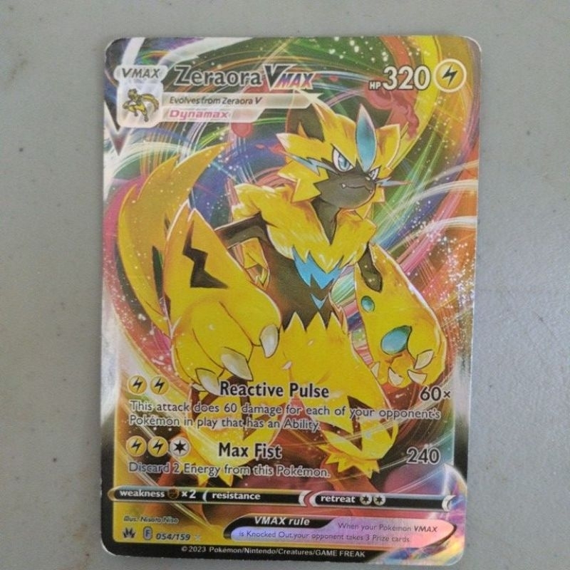 Jual Kartu pokemon Zeraora VMax 320HP | Shopee Indonesia
