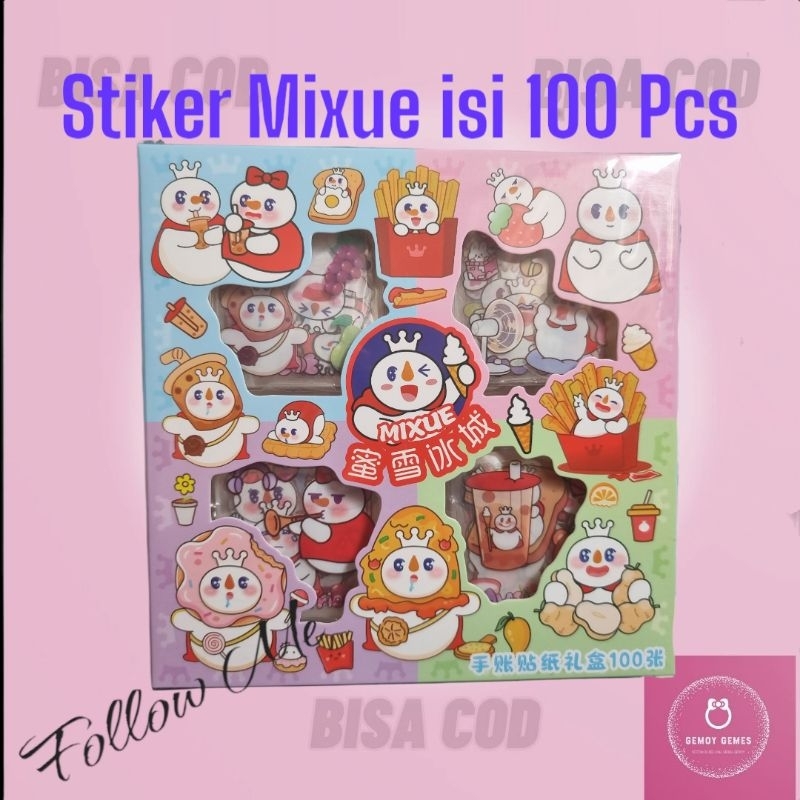 Jual Sticker MIXUE Viral Waterproof Sticker Botol Minum Tumblr Viral ...