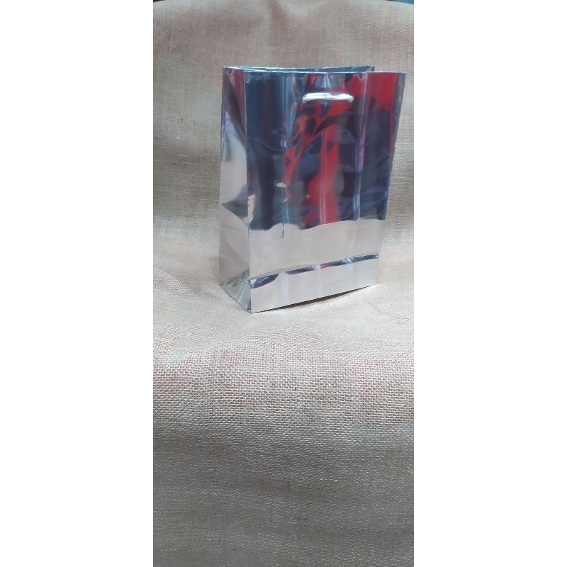 Jual Paper bag buku glossy silver warna isi 12pcs | Shopee Indonesia