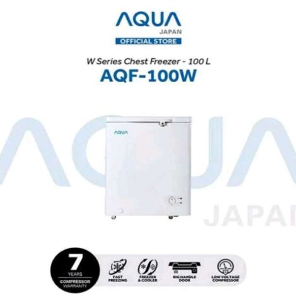 Jual Chest Freezer AQUA AQF 100 W Low Watt 100 Liter Garansi Resmi ...