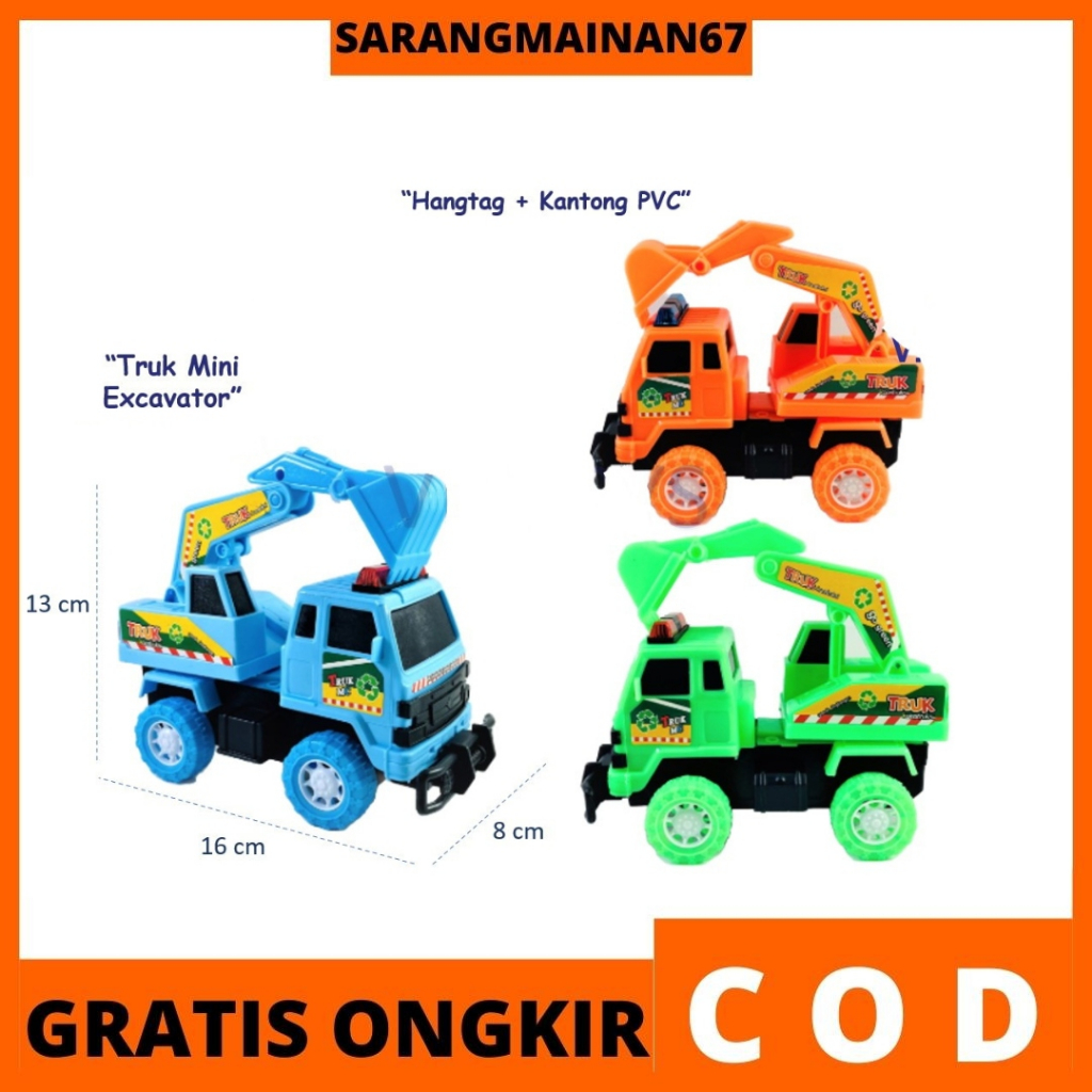 Jual C-01 MAINAN ANAK MOBIL MINI EXCAVATOR TRUCK EXCAVATOR MINI TRUCK ...