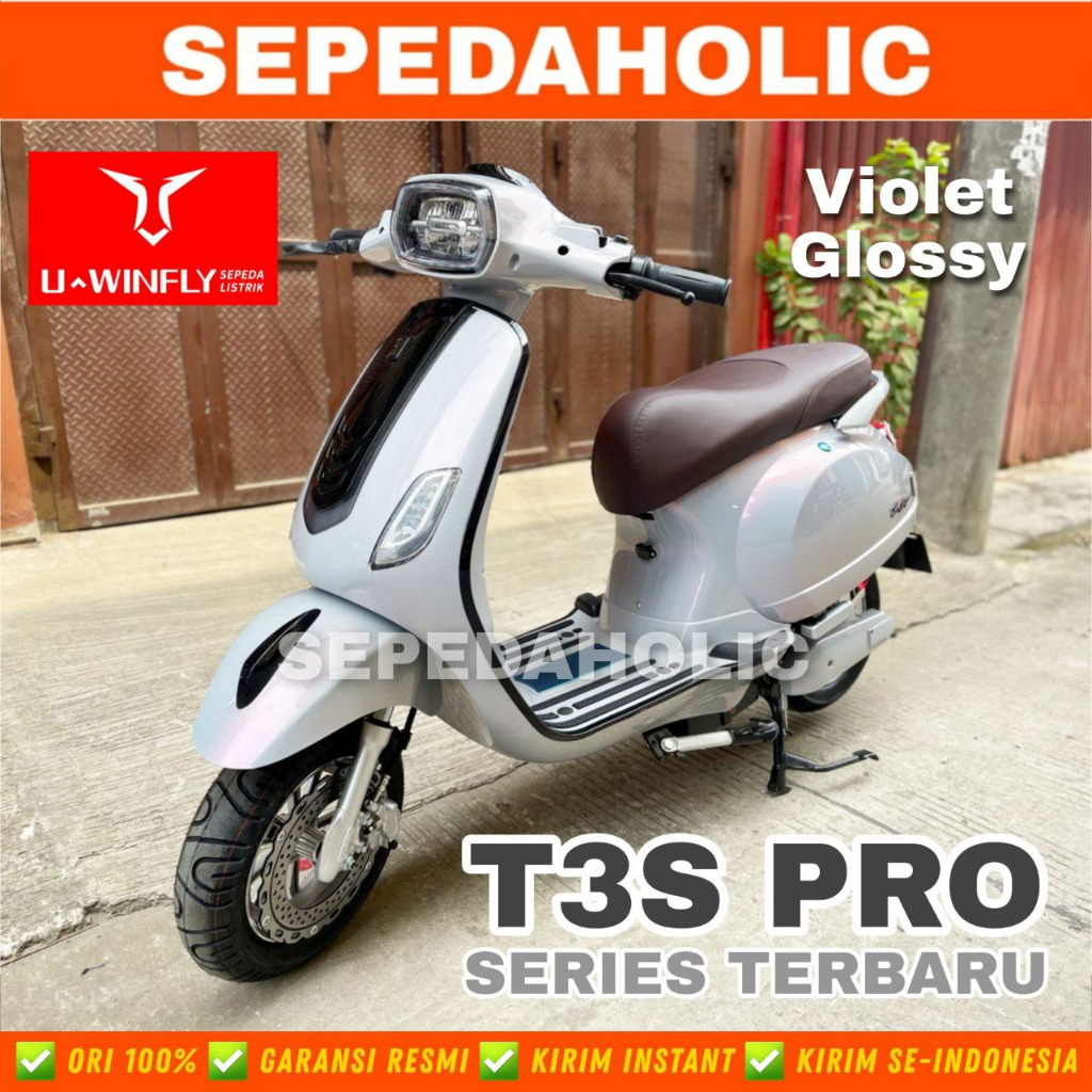 Jual Sepeda Motor Listrik UWINFLY T3S PRO NEW 1200 Watt Electric E Bike | Shopee Indonesia