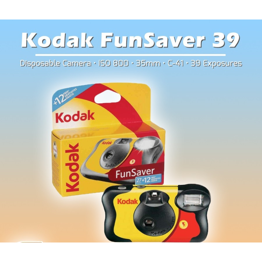 Jual Kodak Single Use FunSaver Camera with Flash 27+12 Exposure ...