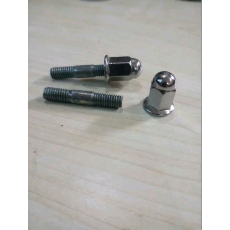 Jual Baut Tanam & Mur Knalpot Honda Beat Scoopy Vario 110 Spacy Blade ...