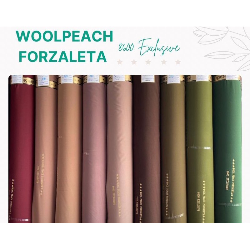 Jual Bahan Kain Wolfis premium Wolpeach meteran | Shopee Indonesia