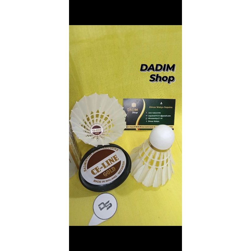 Jual SHUTTLECOCK CE-LINE GOLD || Kock badminton CE-LINE GOLD | Shopee ...