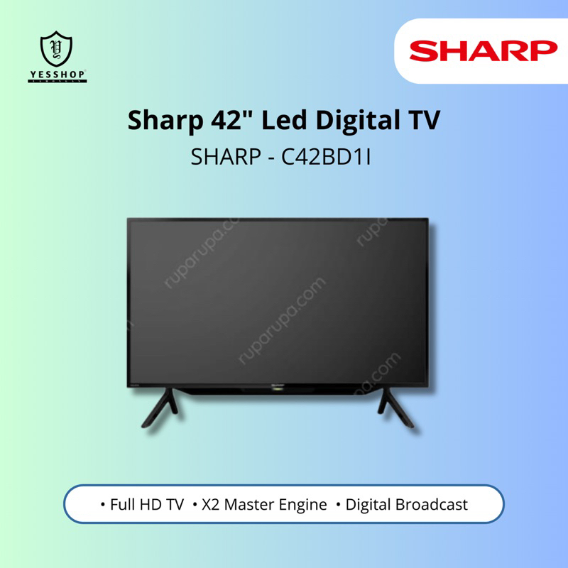 Jual Sharp LED Digital TV 42 inch 2T - C42BD1I | Shopee Indonesia
