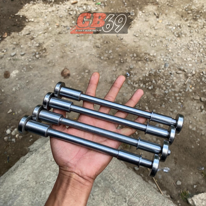 Jual As roda depan ninja R RR 12mm manisan stainless pnp tromol ...