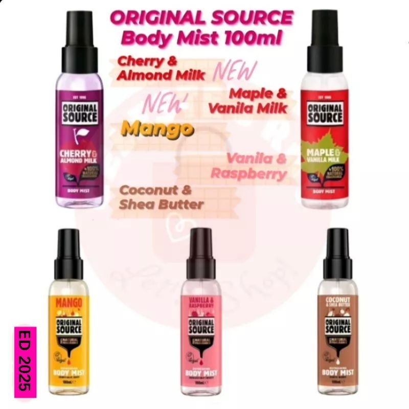 Jual ORIGINAL SOURCE BODY MIST PARFUM MIST ORIGINAL SOURCE WANGI MEWAH ...