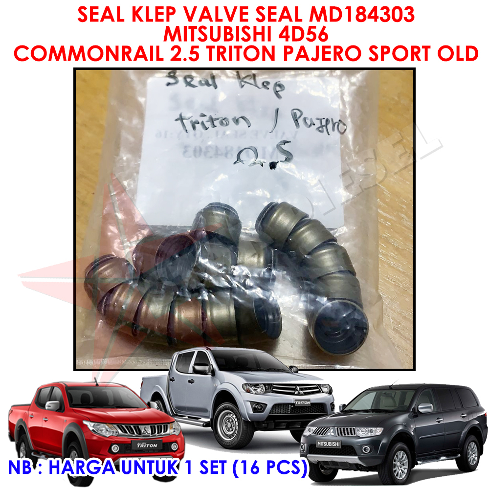 Jual SEAL KLEP VALVE SEAL MD184303 MITSUBISHI 4D56 COMMONRAIL 2 5 TRITON PAJERO SPORT OLD ...