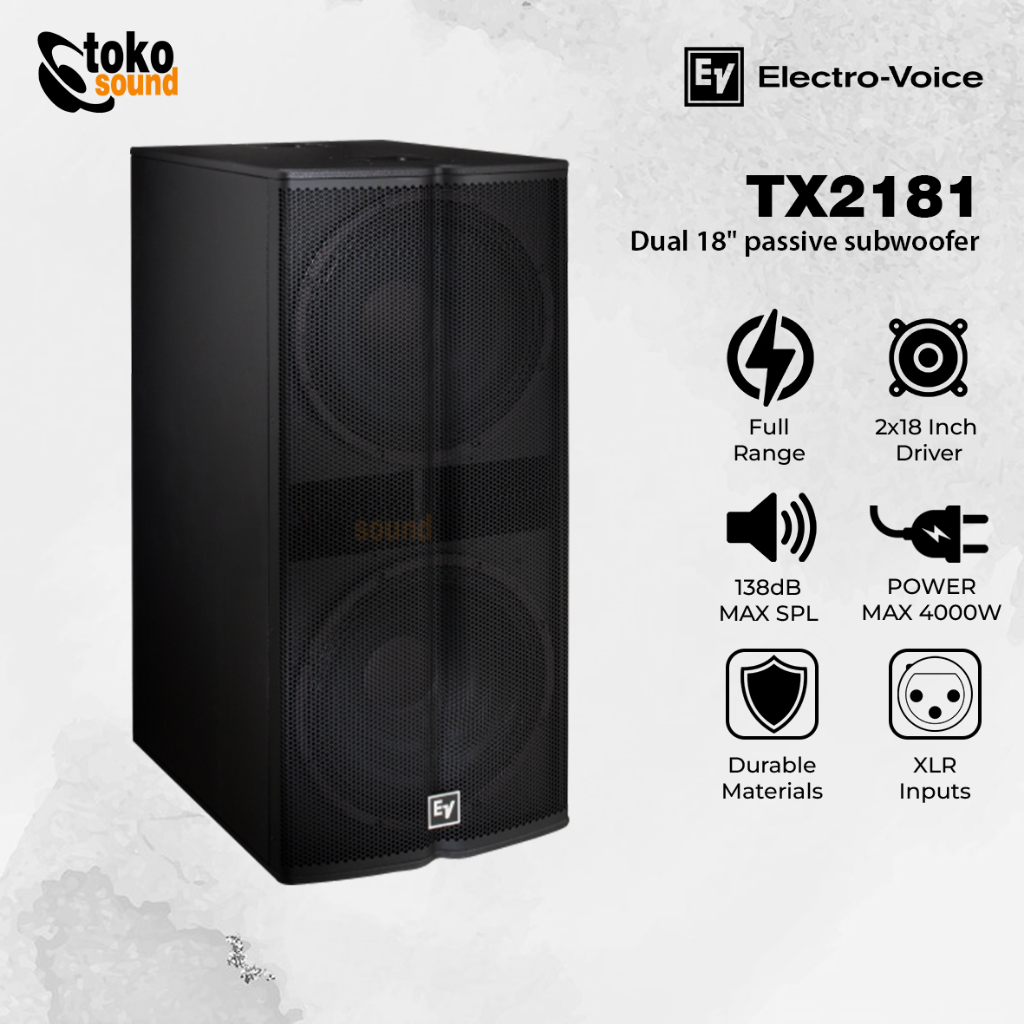 Jual Electro-Voice TX2121-HE TX2181 - 2x18 Inch Passive Subwoofer ...