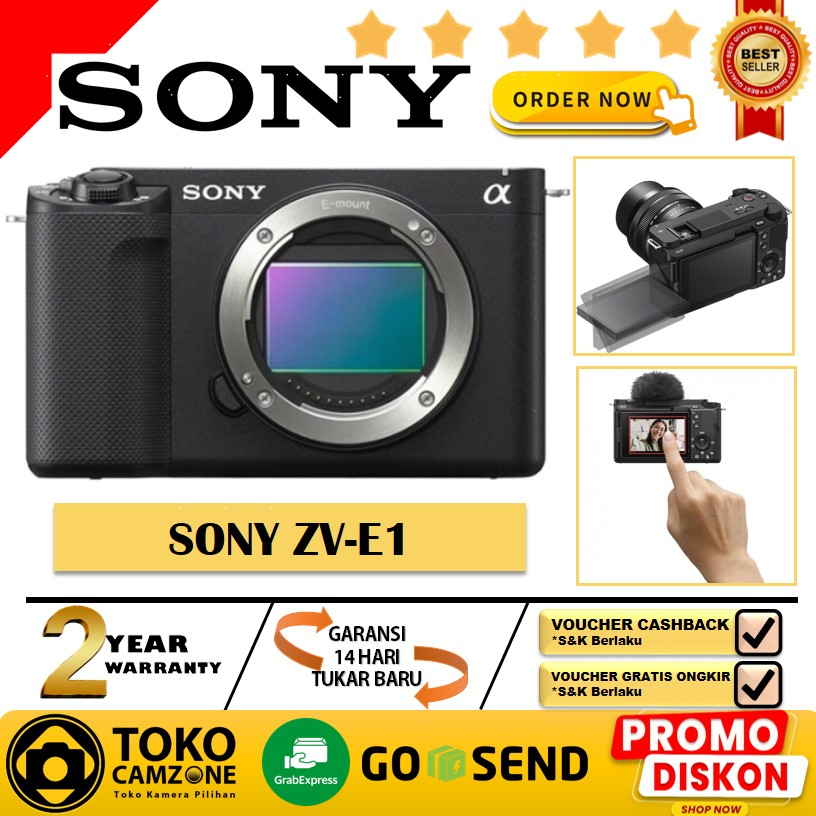 Jual Sony Zv E1 Sony Zve1 Mirrorless Camera Body Only Shopee Indonesia