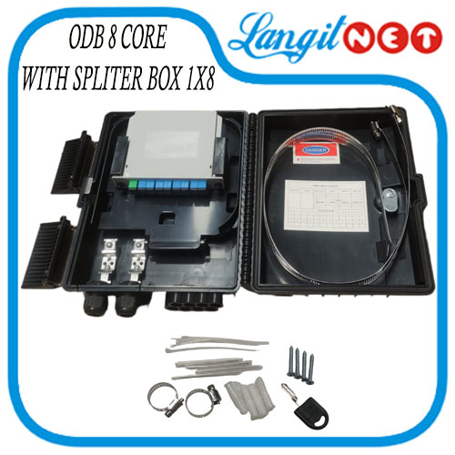 Jual OUTDOOR BOX ODB 8 CORE INCLUDE SPLITTER BOX 1X8 | Shopee Indonesia