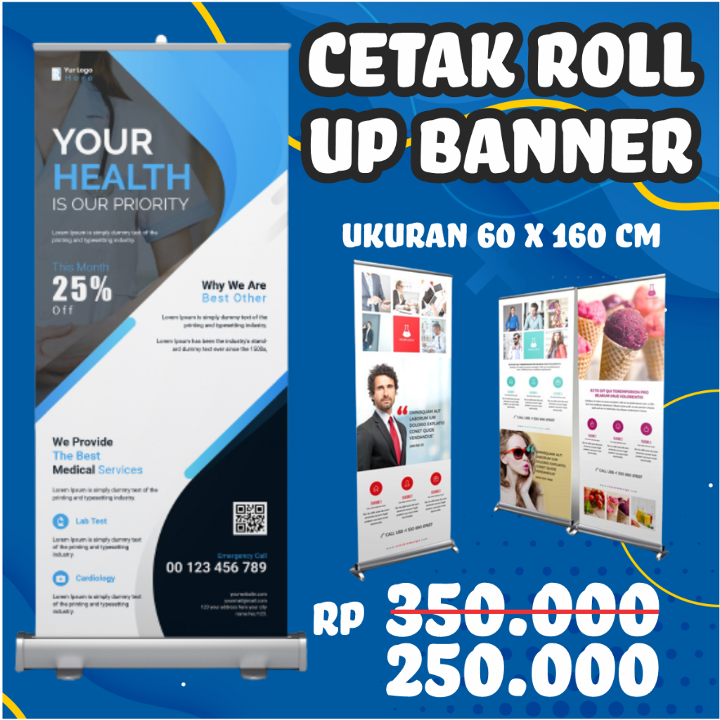 Jual Cetak Spanduk Roll Up Banner murah | Shopee Indonesia